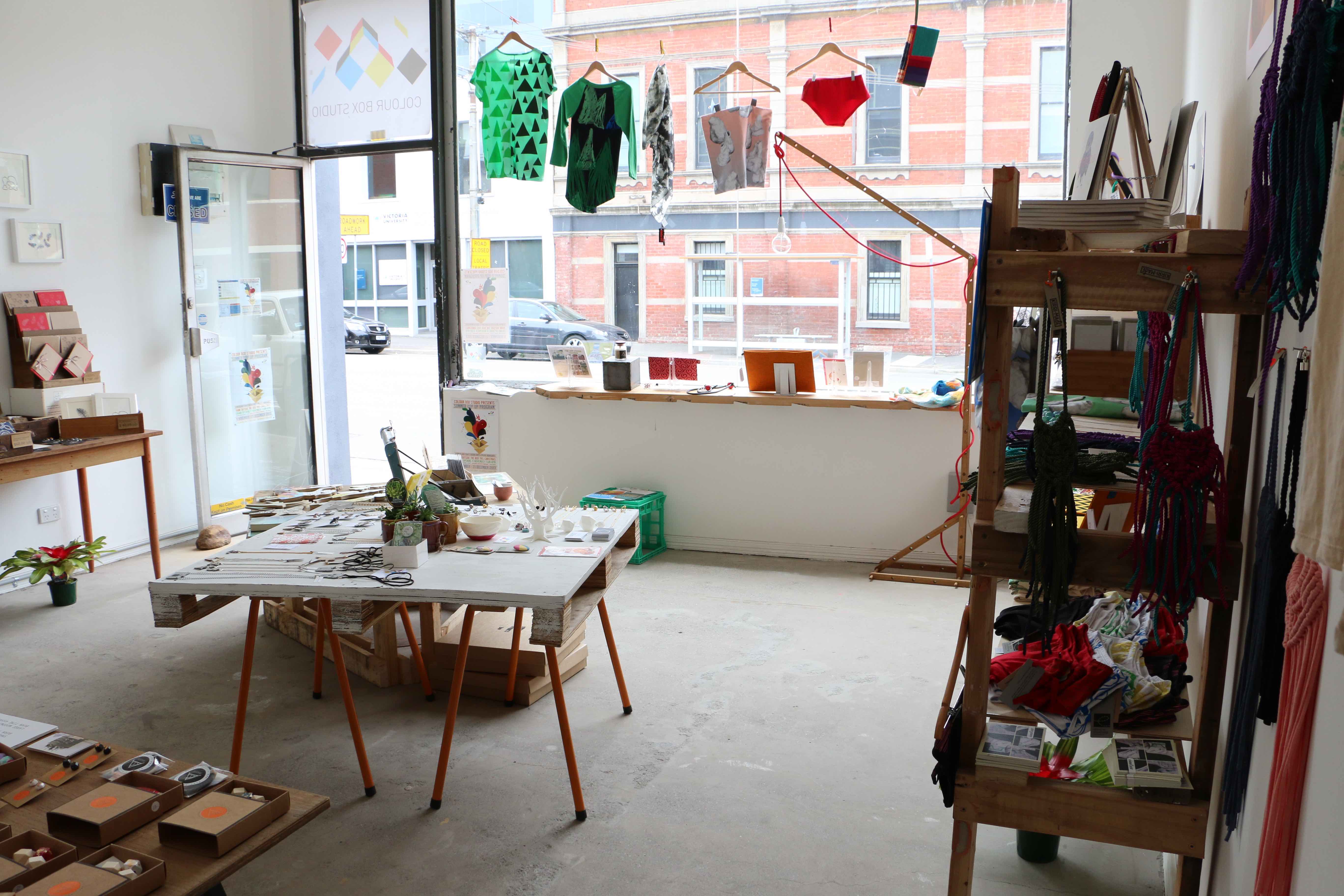 Pop Up Shop Progress – Colour Box Studio